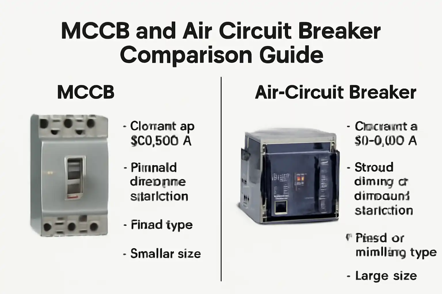 MCCB and Air Circuit Breaker Comparison Guide