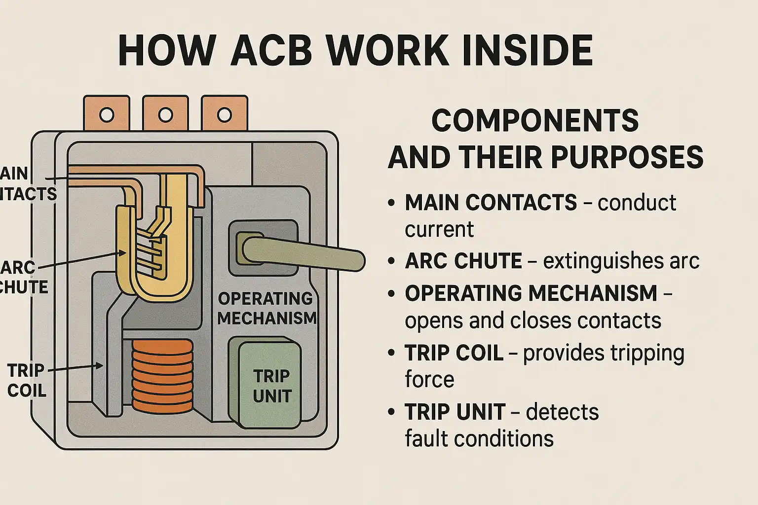 ACBの内部の仕組み：コンポーネントとその目的