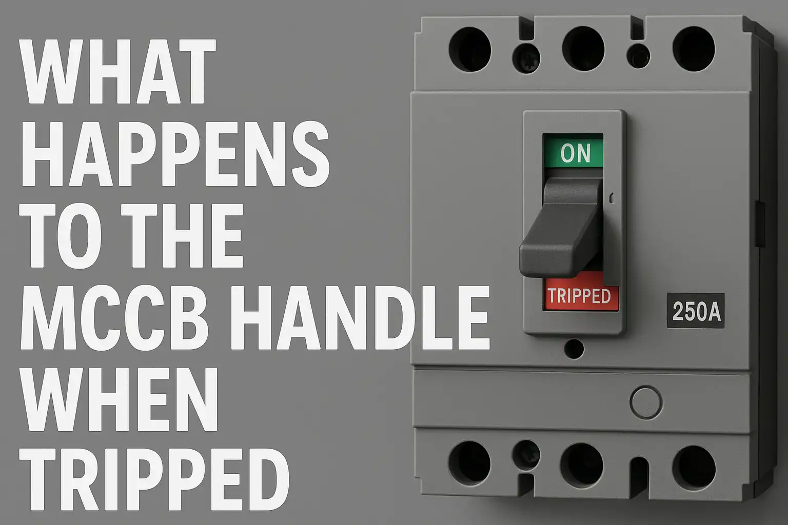 MCCBハンドルがトリップするとどうなるか