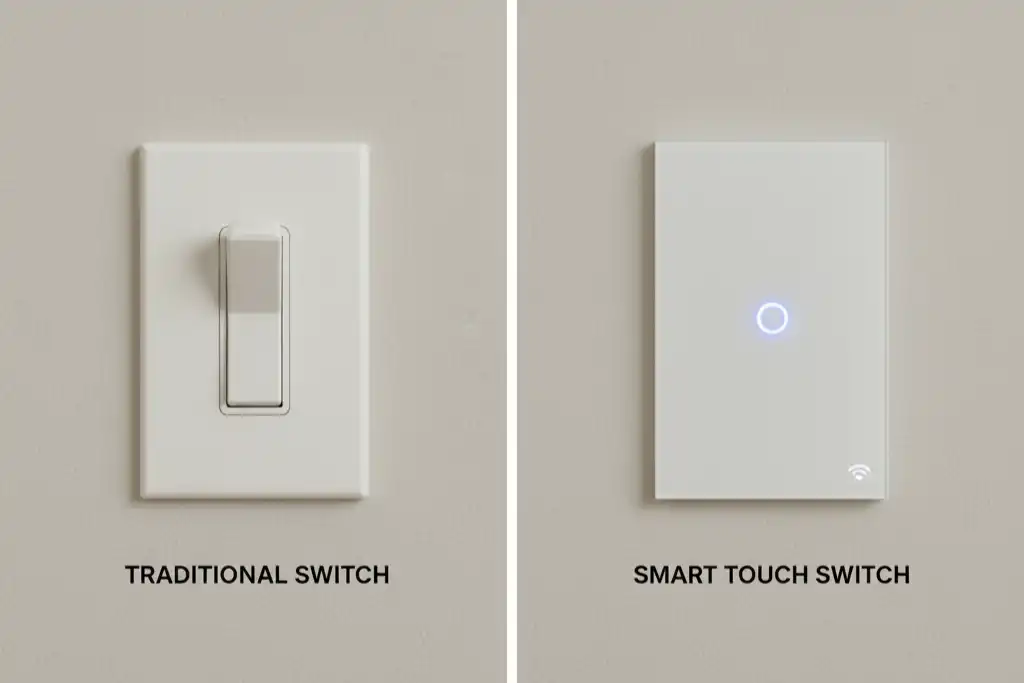 The difference between smart switches and traditional switches